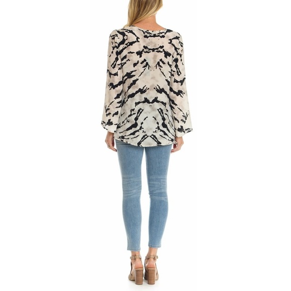 Tolani | Tops | Tolani Simone Zebra 0 Silk Blouse Nwt | Poshmark